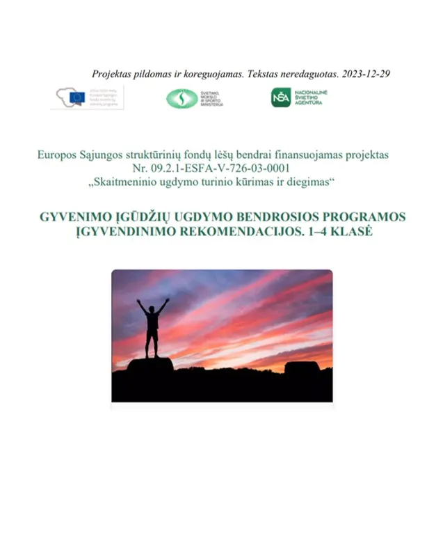 Gyvenimo įgūdžių bendrosios programos įgyvendinimo rekomendacijos ...